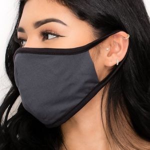 Accessories | Made In Usa Solid Gray Double Layer Face Mask | Poshmark